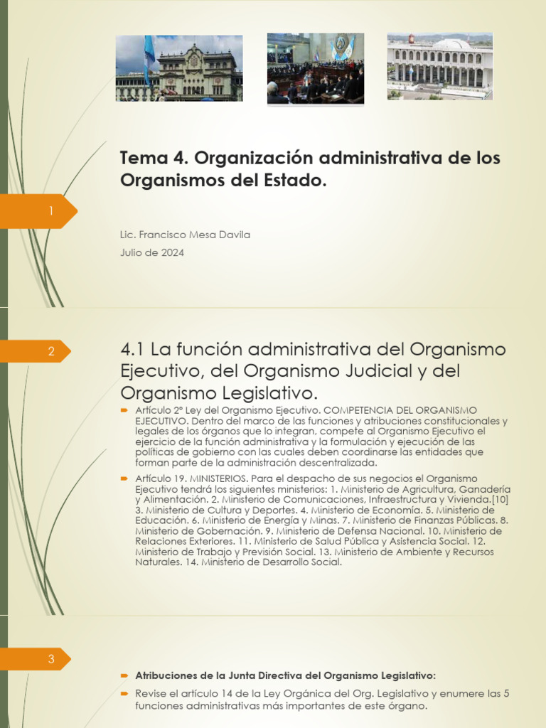 Tema 4 Derecho Administrativo I | PDF