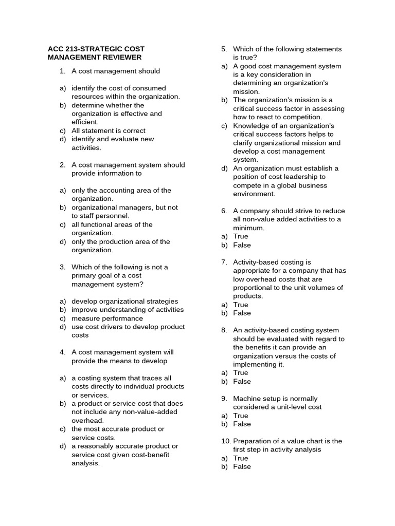 Strat Cost Reviewer | PDF