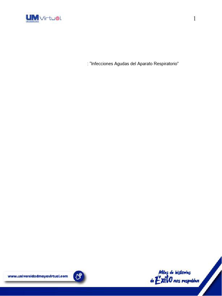 E. L. E. LOPEZ MINA - EF - 6D - Infecciones Agudas Del Aparato Respiratorio | PDF