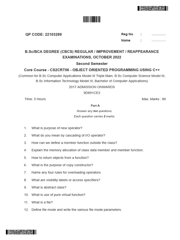 Object Oriented Programming Using C Pdf Method Computer Programming C