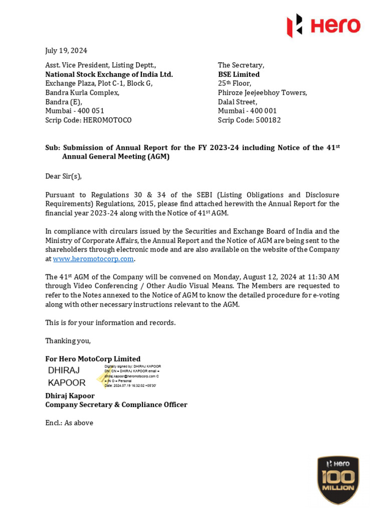 Hero Motor Corp | PDF
