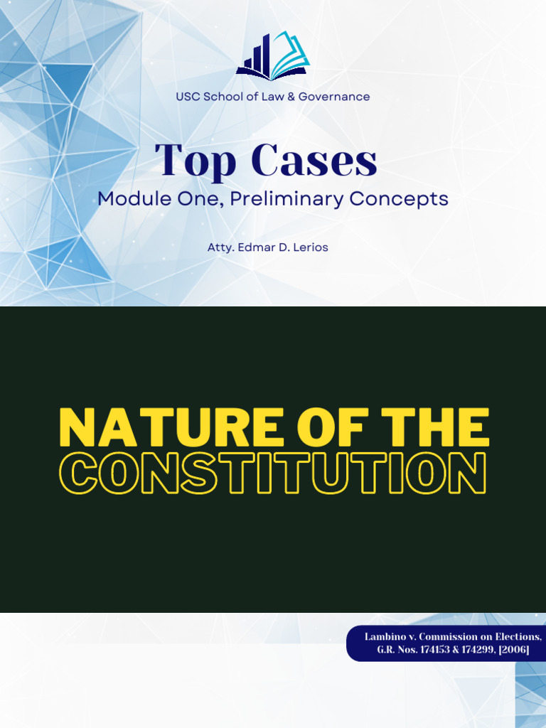 Module One, Some Cases | PDF