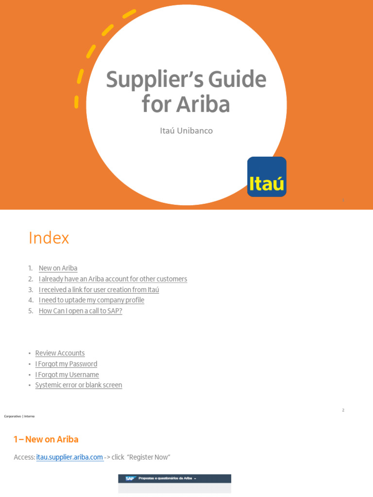 Suppliers Guide For Ariba | PDF