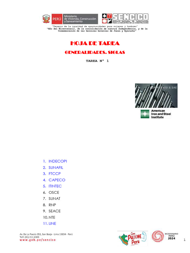 2024 II - T Area 1 DIRECCIÓN Siglas Semana 1 | PDF | Arte | Ciencia y ...
