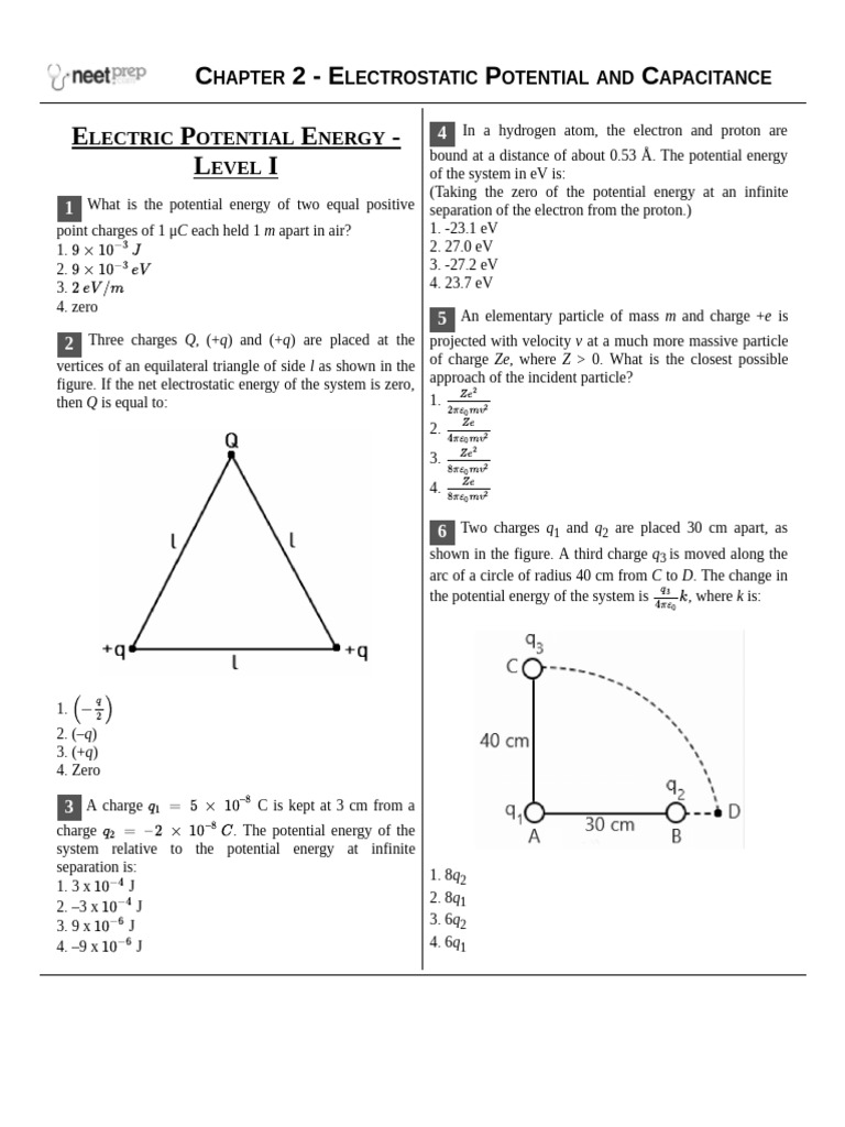 Chapter 2 - Electrostatic Potential and Capacitance | PDF