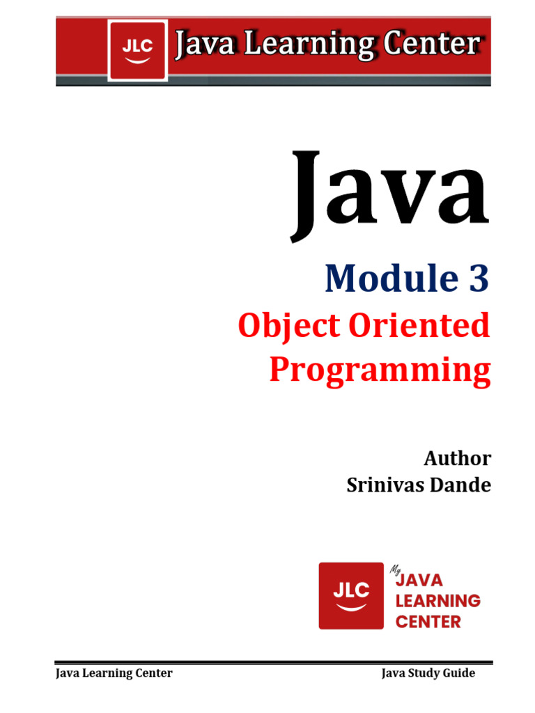 Java Study Guide - M3 - Part 1 | PDF