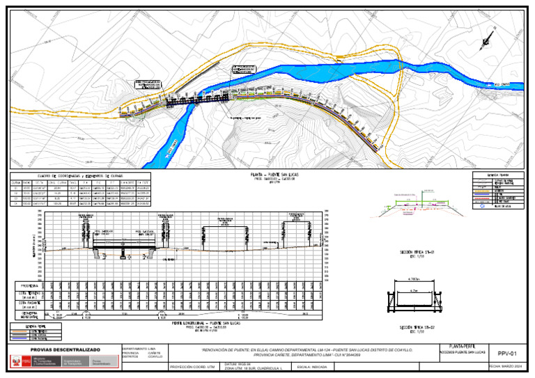 Plano Planta y Perfil-Puente Modular y Accesos - 02 | PDF