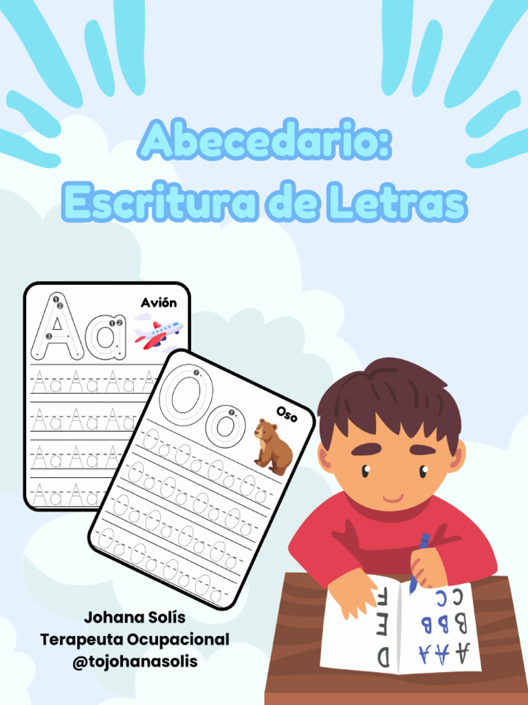 Abecedario Escritura de Letras (VERSIÓN GRATUITA) | PDF