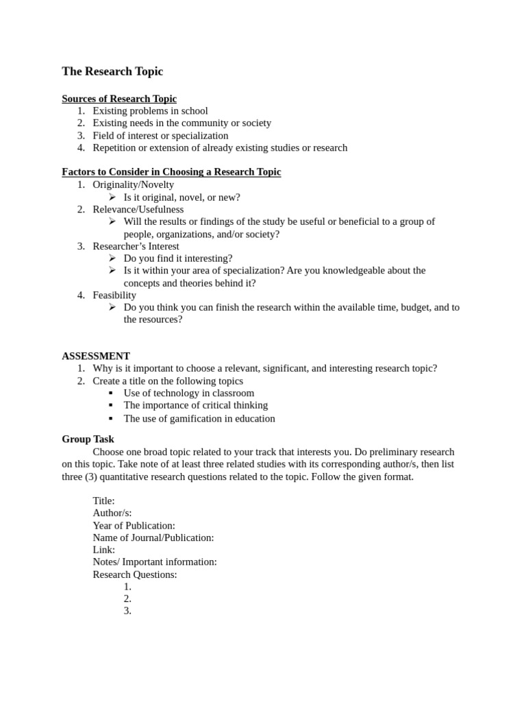 Guidelines in Making Research Title | PDF