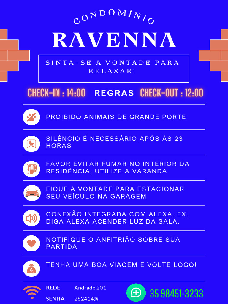 Orange Minimalist Homestay Rules and Regulations Poster | PDF