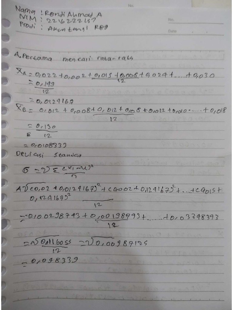 Rendi Ahmad Awaludin - 2216222156 - Akuntasi Reg | PDF