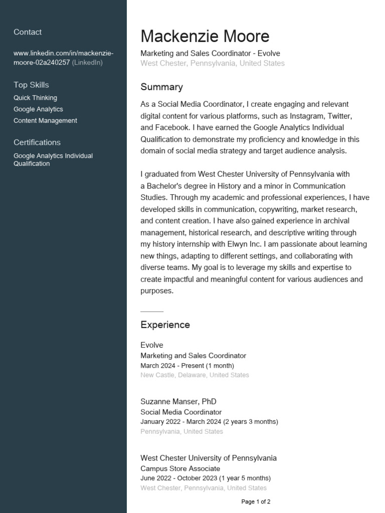 Mackenzie Moore | PDF