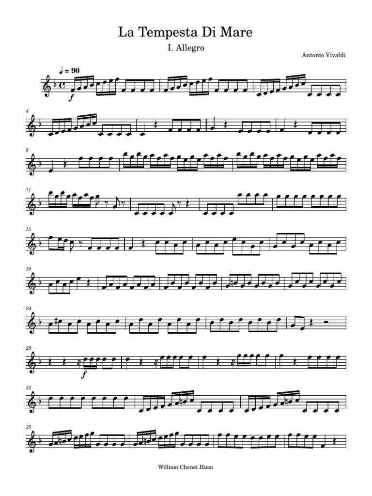 La Tempesta Di Mare | PDF