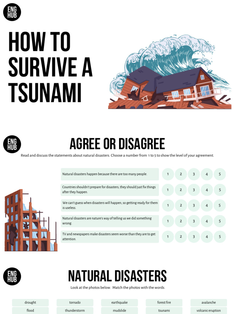 A2-B1 How To Survive A Tsunami TV | PDF