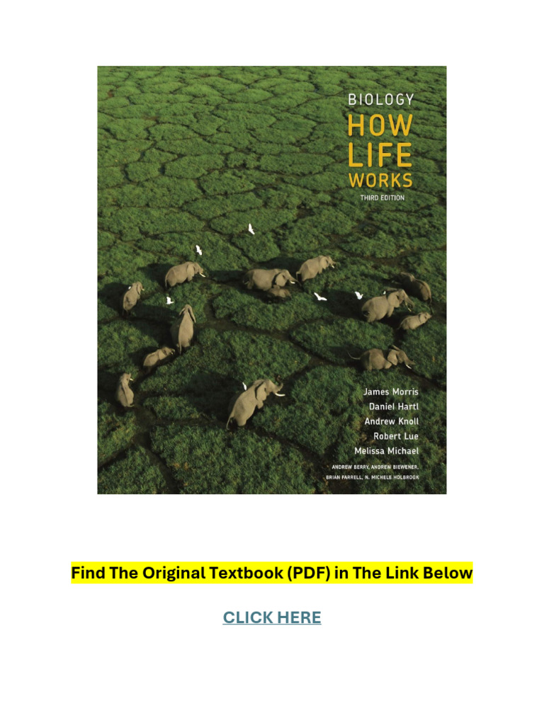 Biology How Life Works 3th Edition | PDF | Hypothesis | Second Law Of Thermodynamics