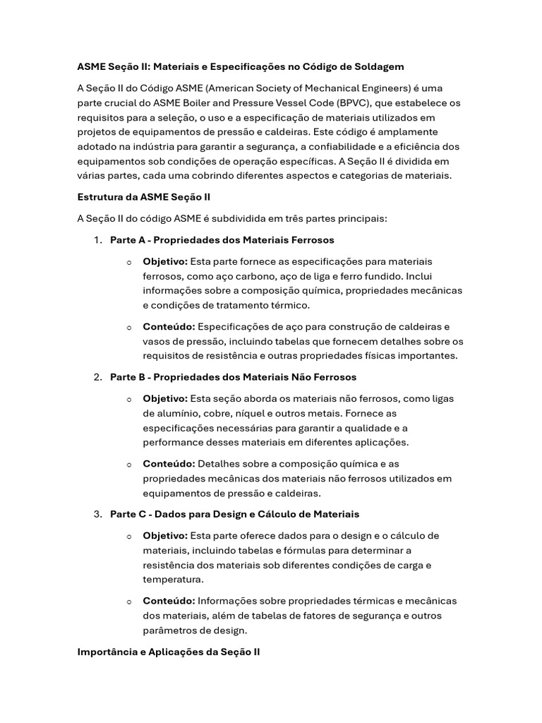 ASME Seção II | PDF
