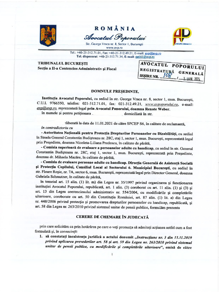Act Cont Tribunal Bucuresti | PDF