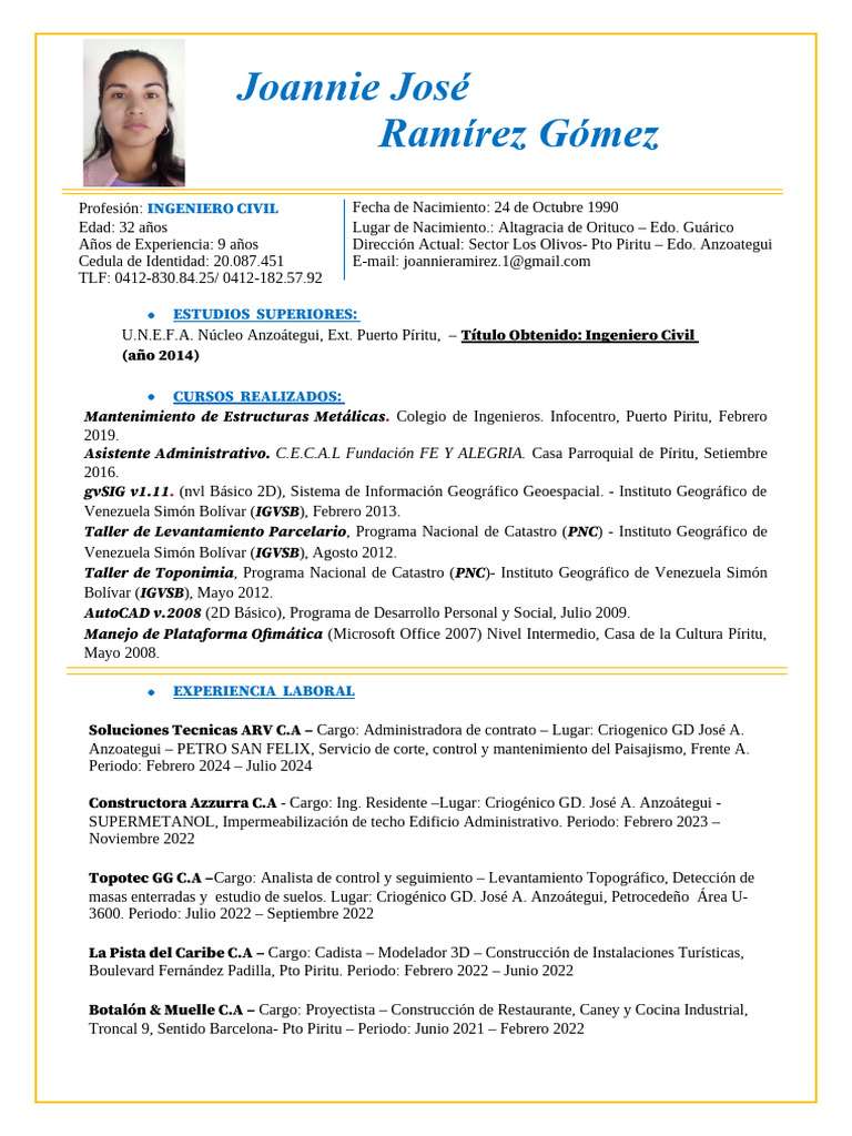 CV2024 Joannie Ramirez | PDF