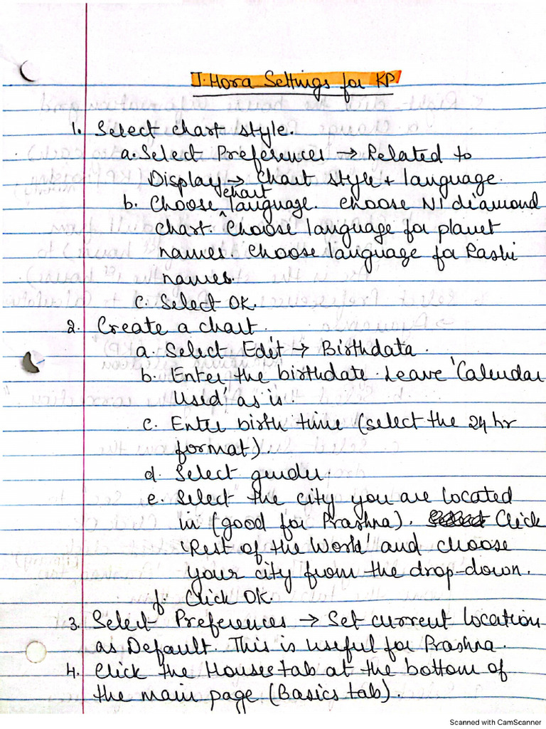 JHORA Settings For KP | PDF