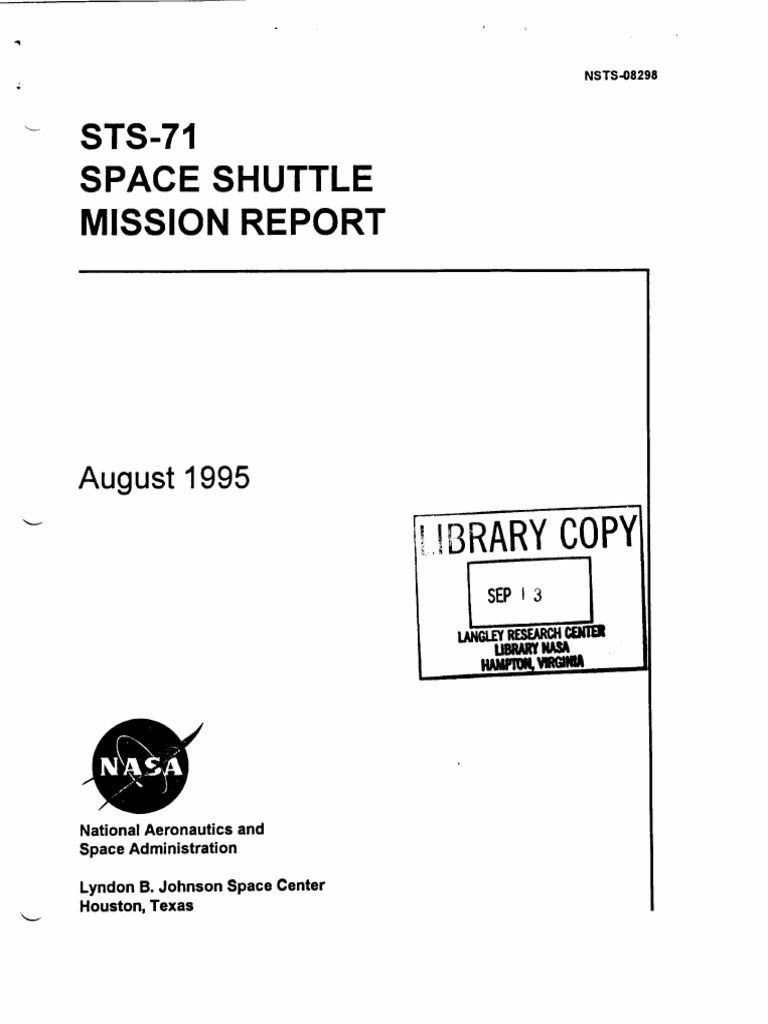 STS-71, Space Shuttle Mission Report | PDF