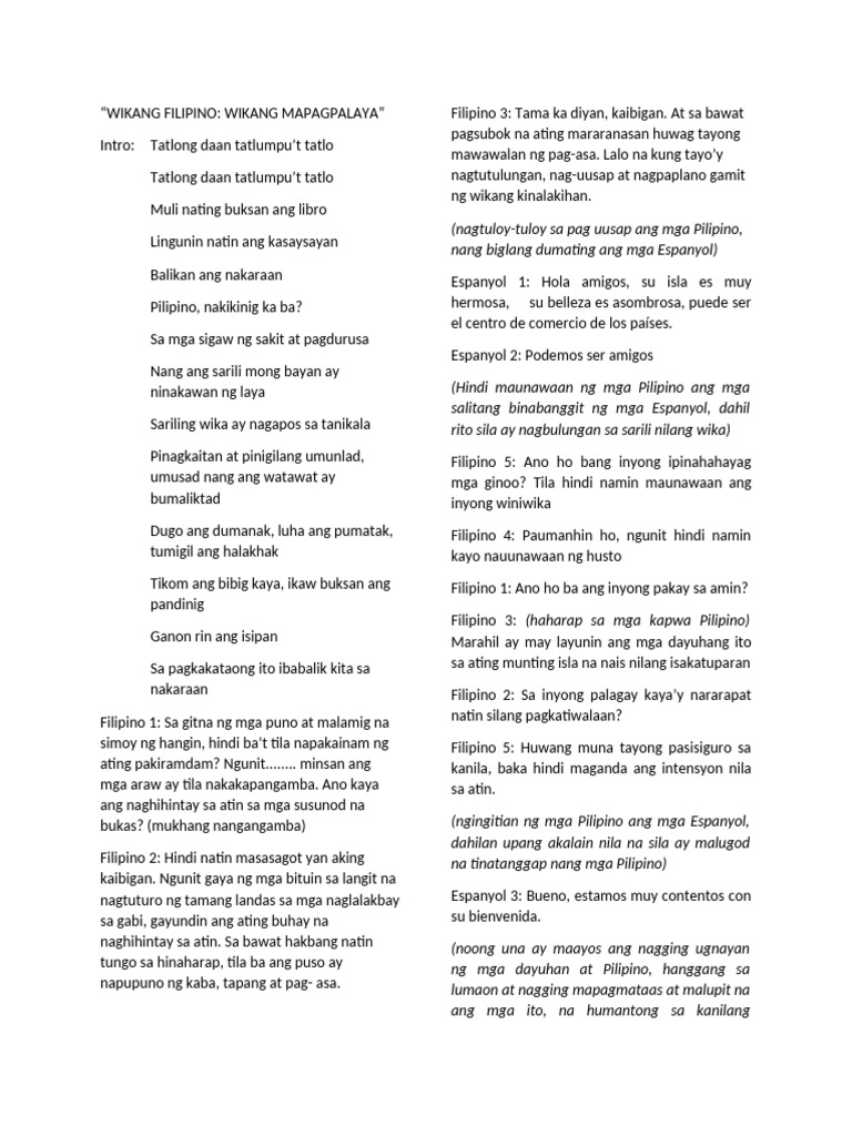 Filipino Script 1 1 1 | PDF