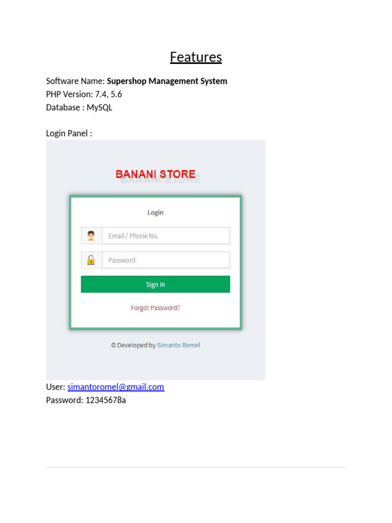 Supershop Management System | PDF