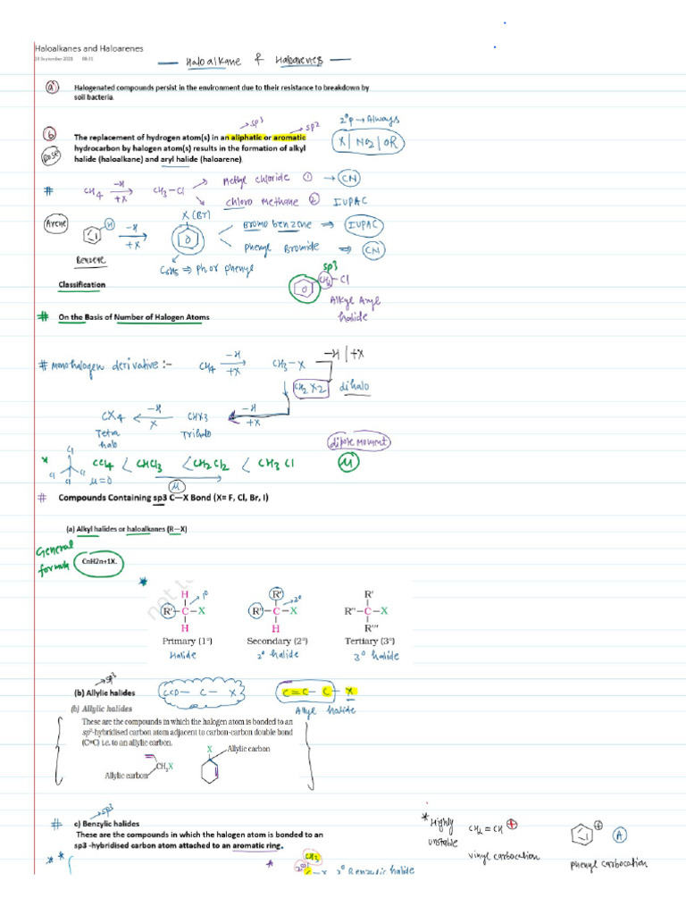Haloalkane L01 | PDF