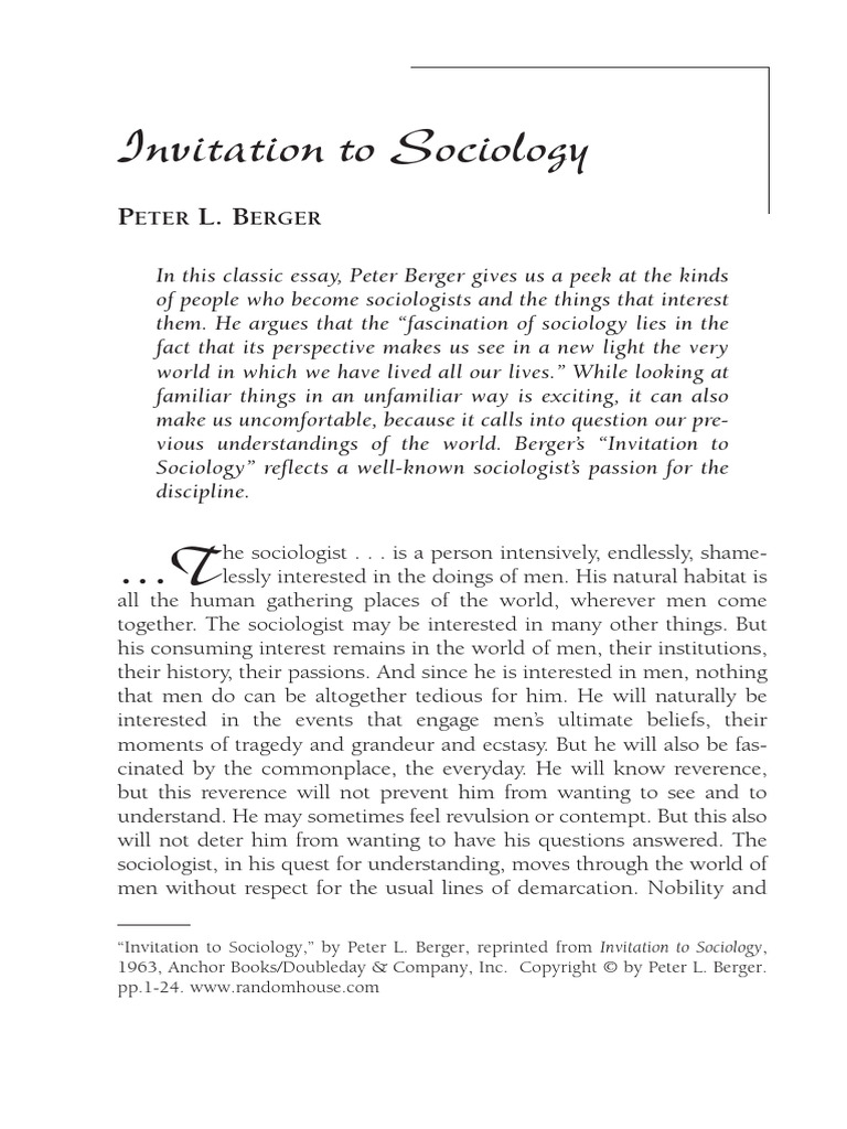 Berger | PDF