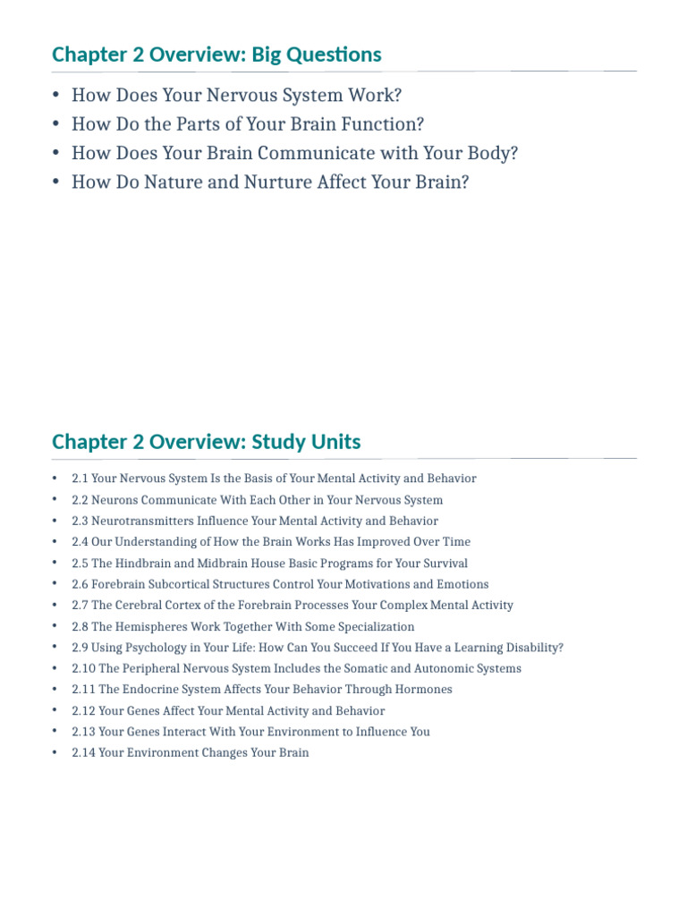 Psylife4 ch02 Lecppt | PDF