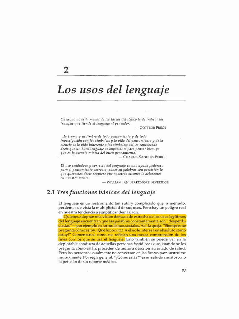 Funciones Del Lenguaje Copi 2 | PDF