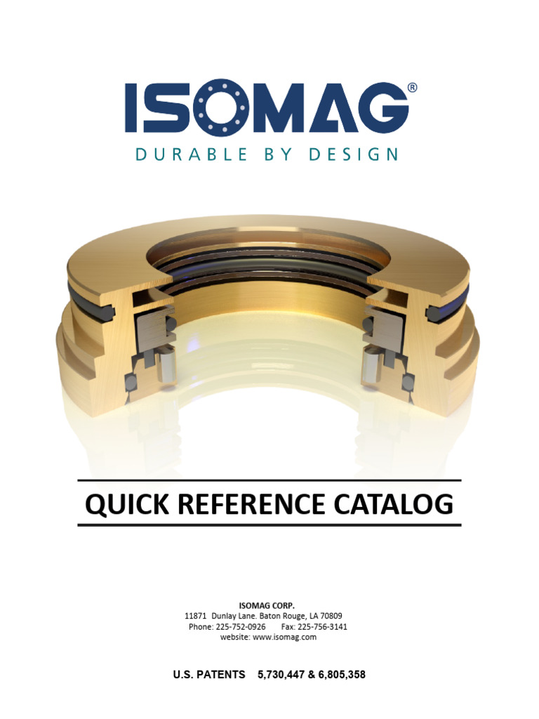 ISOMAG Bearing Housing Shaft Magnetic Face Seals | PDF