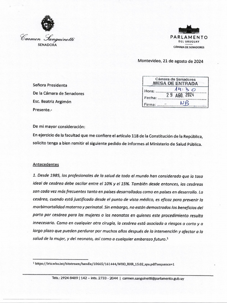 Pedido de Informes MSP | PDF