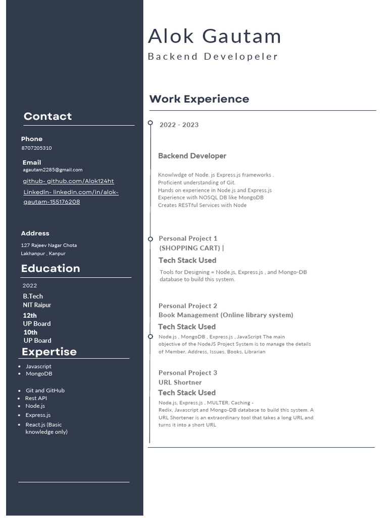 Black White Minimalist CV Resume | PDF