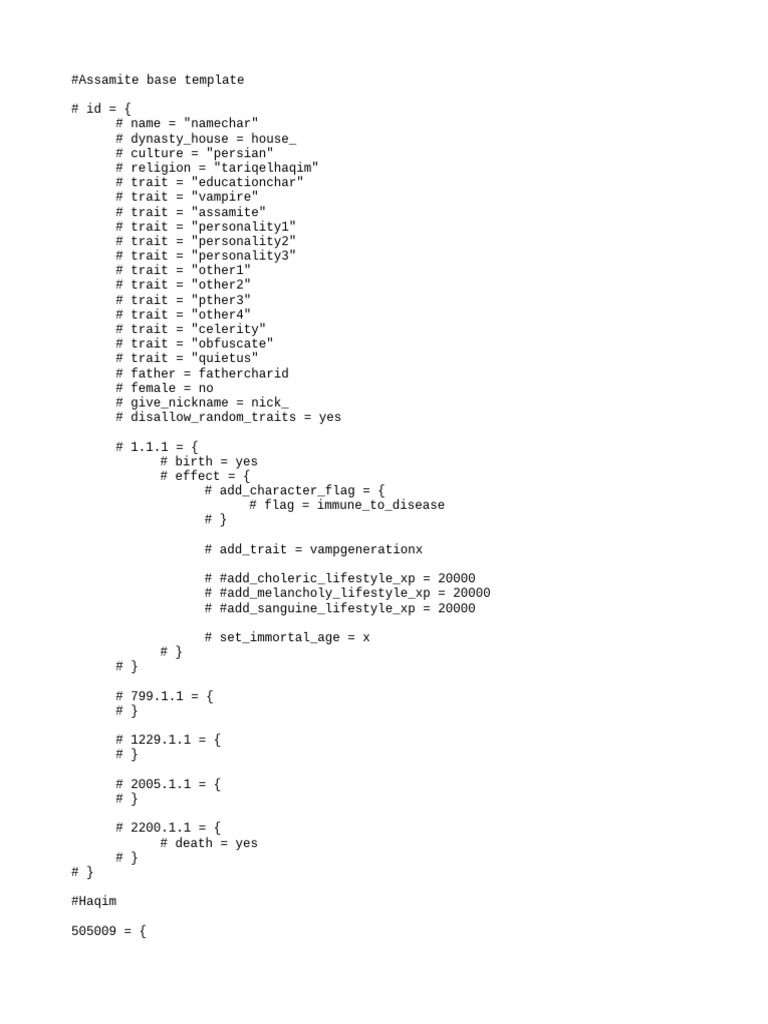 POD Vampire Assamite Characters | PDF
