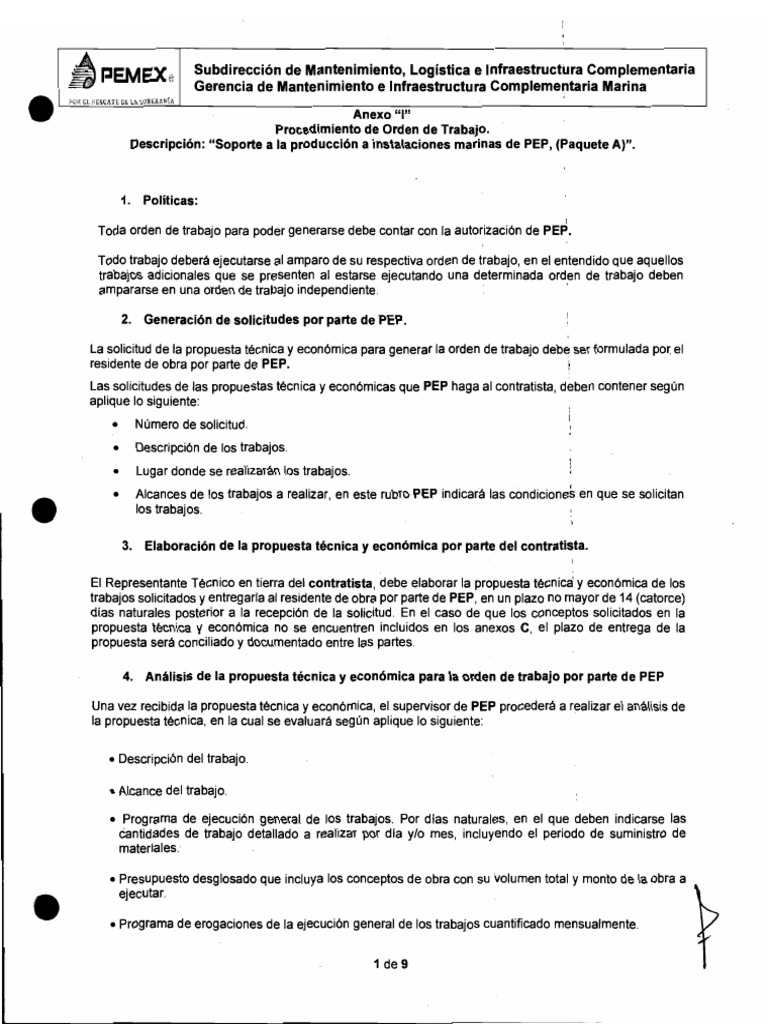 Anexo I Paq. A | PDF