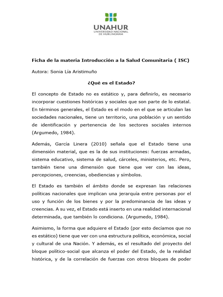 Ficha Estado | PDF