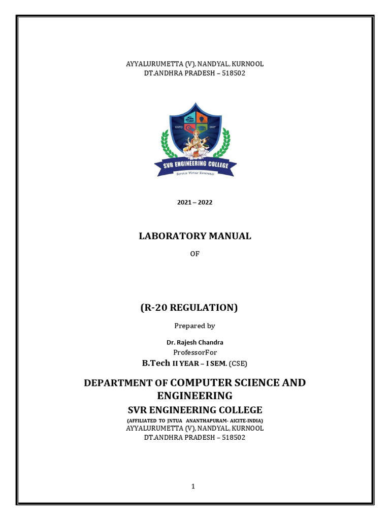 Adsa Lab Manual | PDF