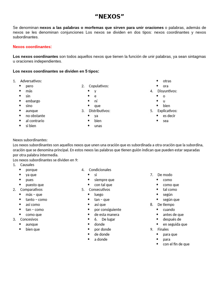 NEXOS Examen | PDF