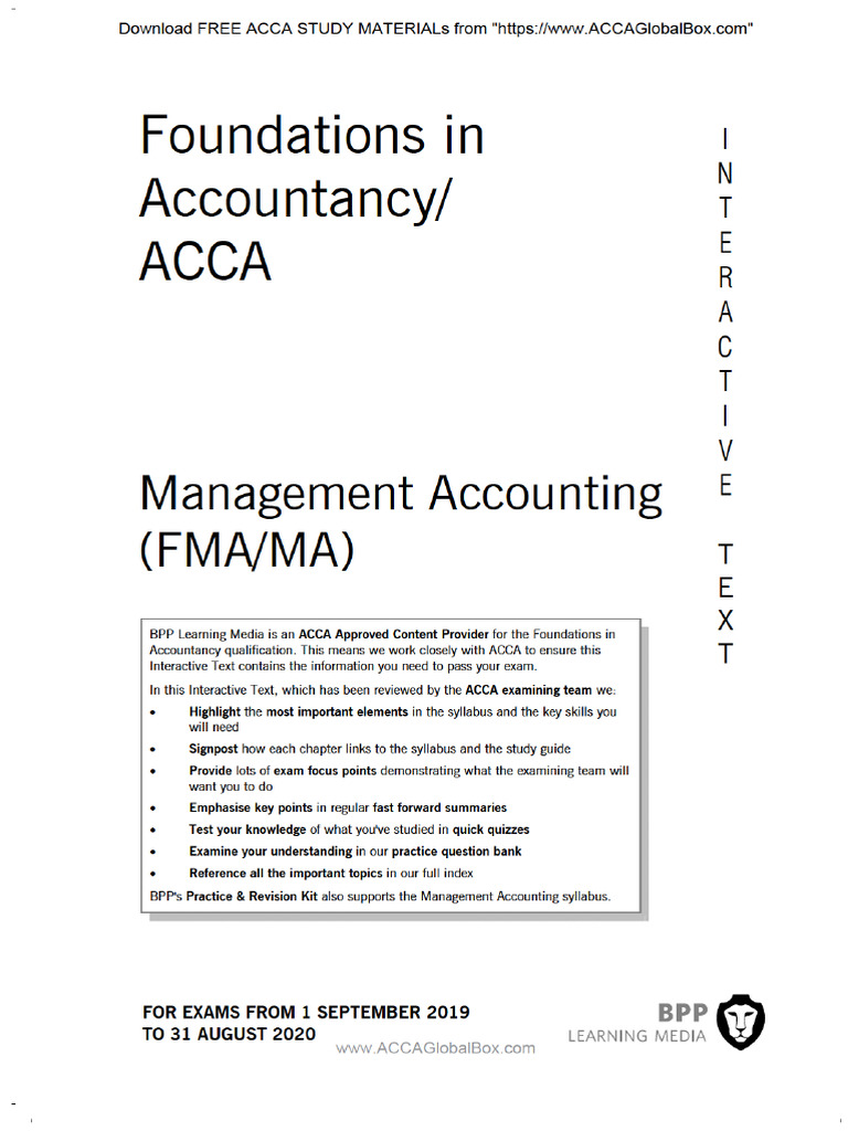 F2 BPP Study Text 2020 | PDF