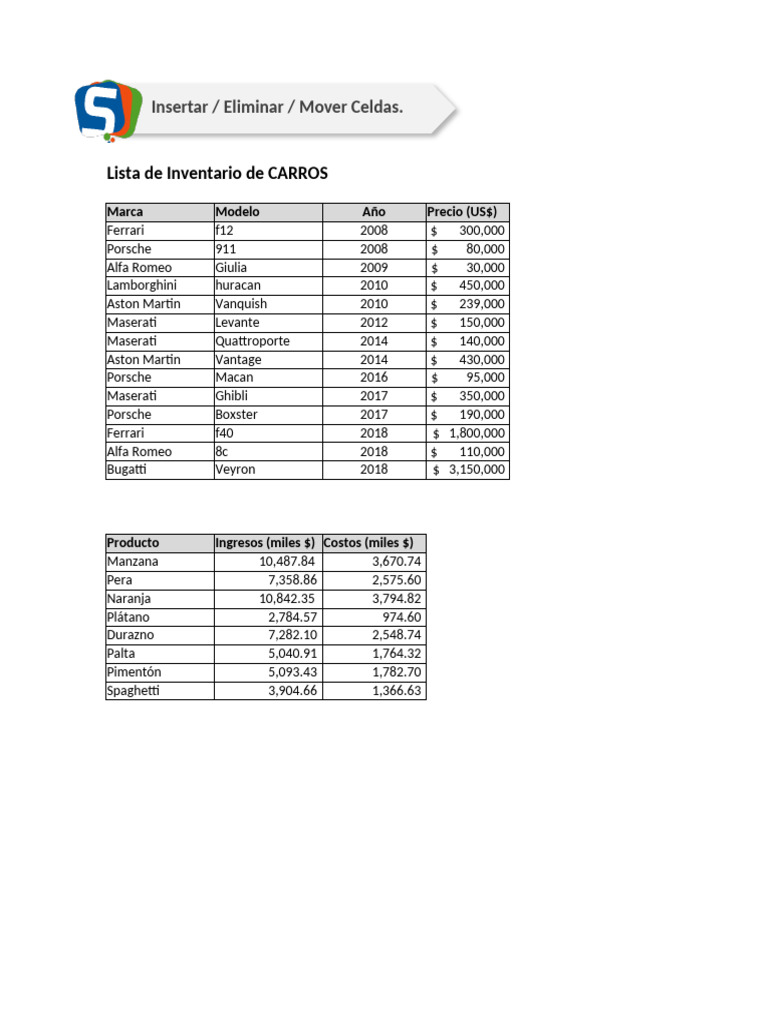 S1-BAS - Formato de Celdas | PDF