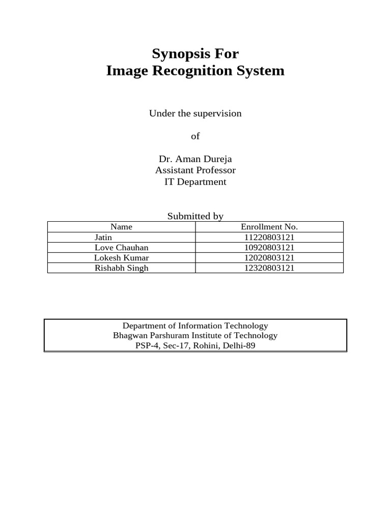 Synopsis Final | PDF