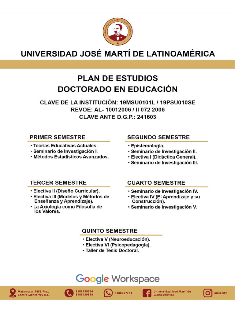 Plan de Estudios | PDF