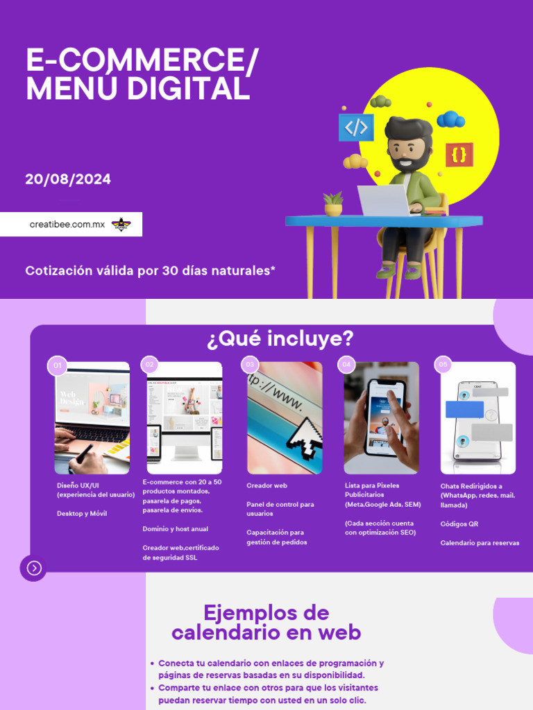 E-Commerce Menú Digital | PDF