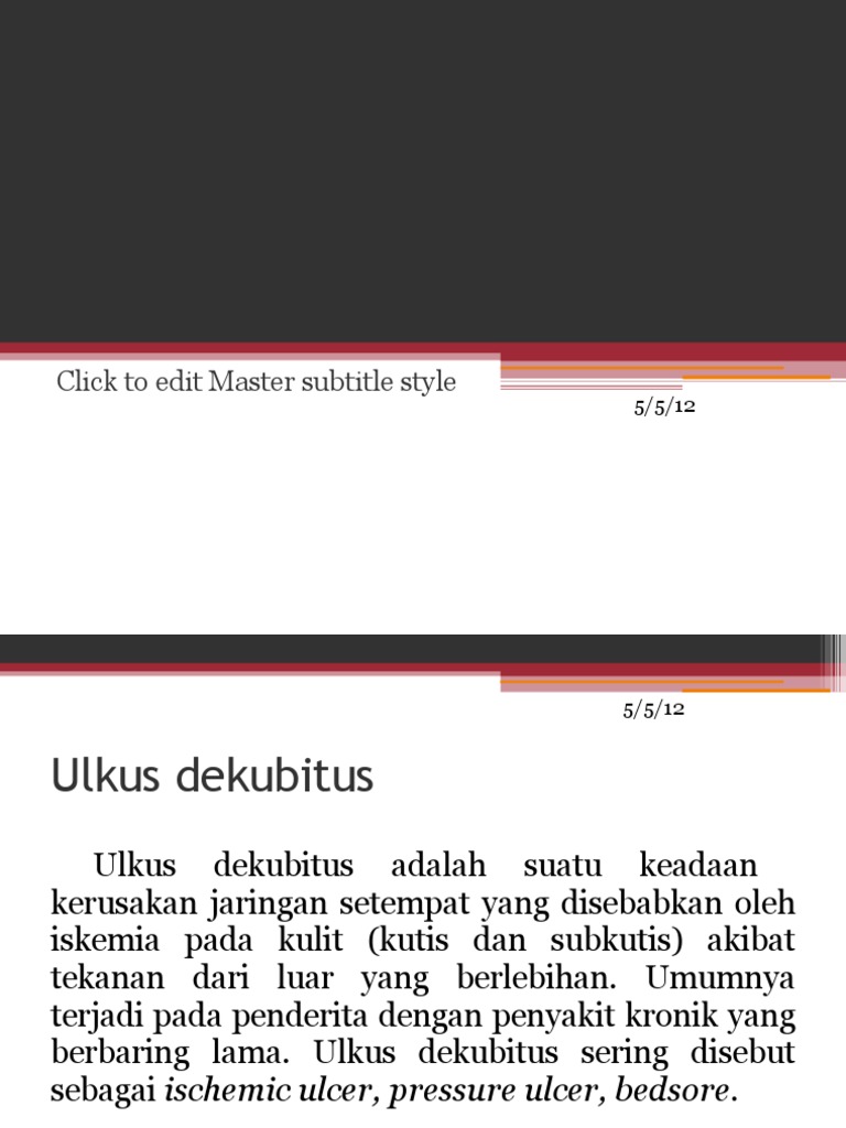 Ulkus Dekubitus | PDF