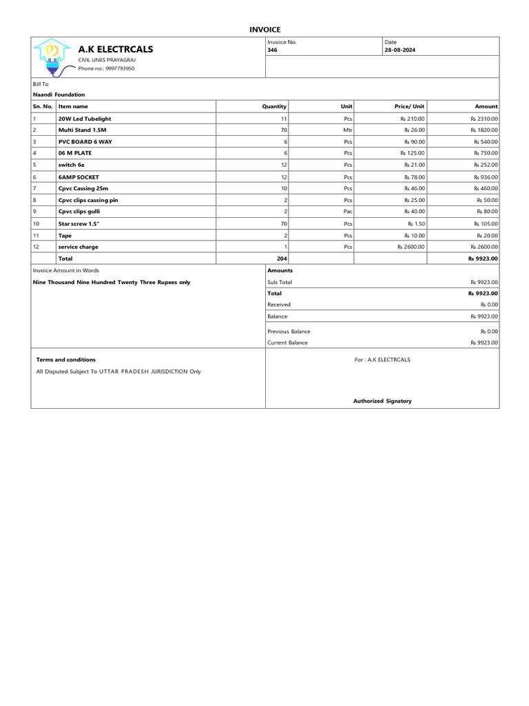 Electrical Bill | PDF