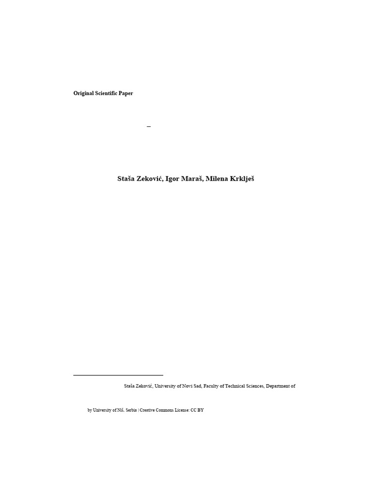 FACTA UNIVERSITATIS Series Architecture and Civil Engineering | PDF