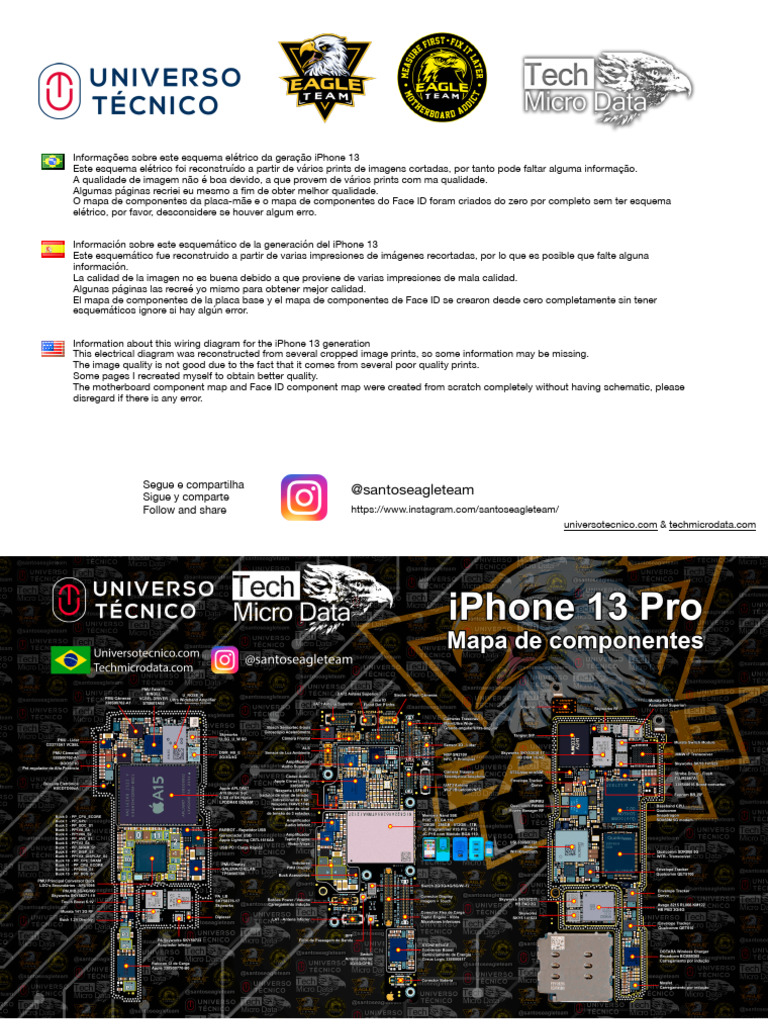 Schematic Iphone 13 Esquema Eletrico Santoseagleteam | PDF