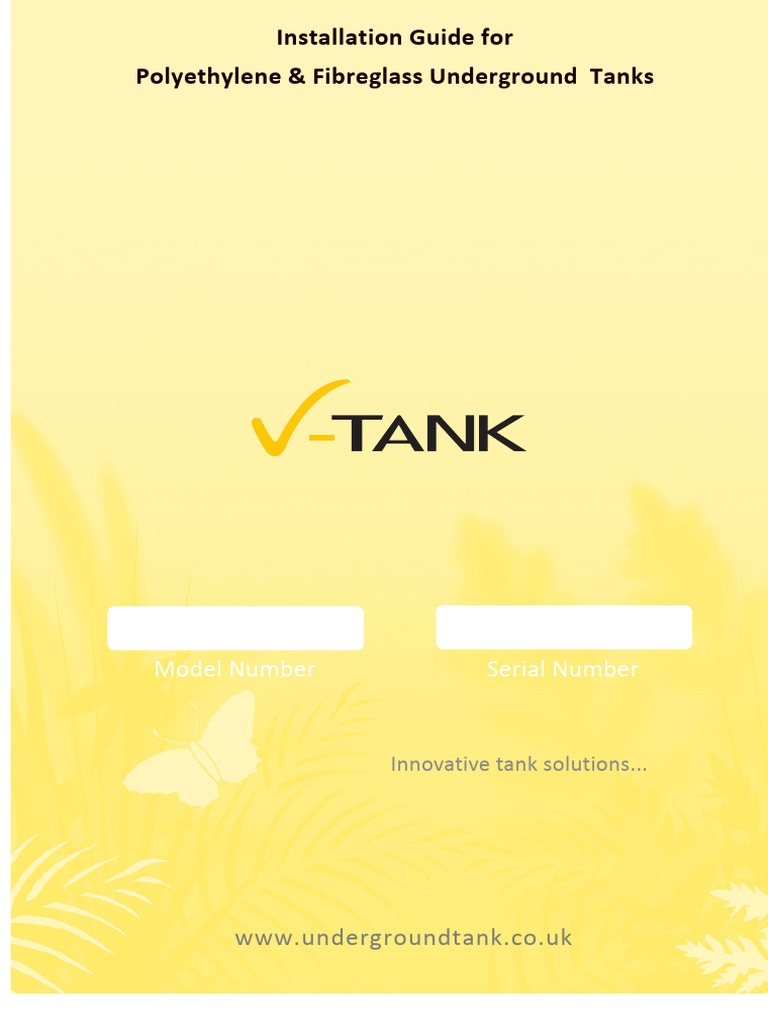 Underground Tank Installation Guide 1 | PDF