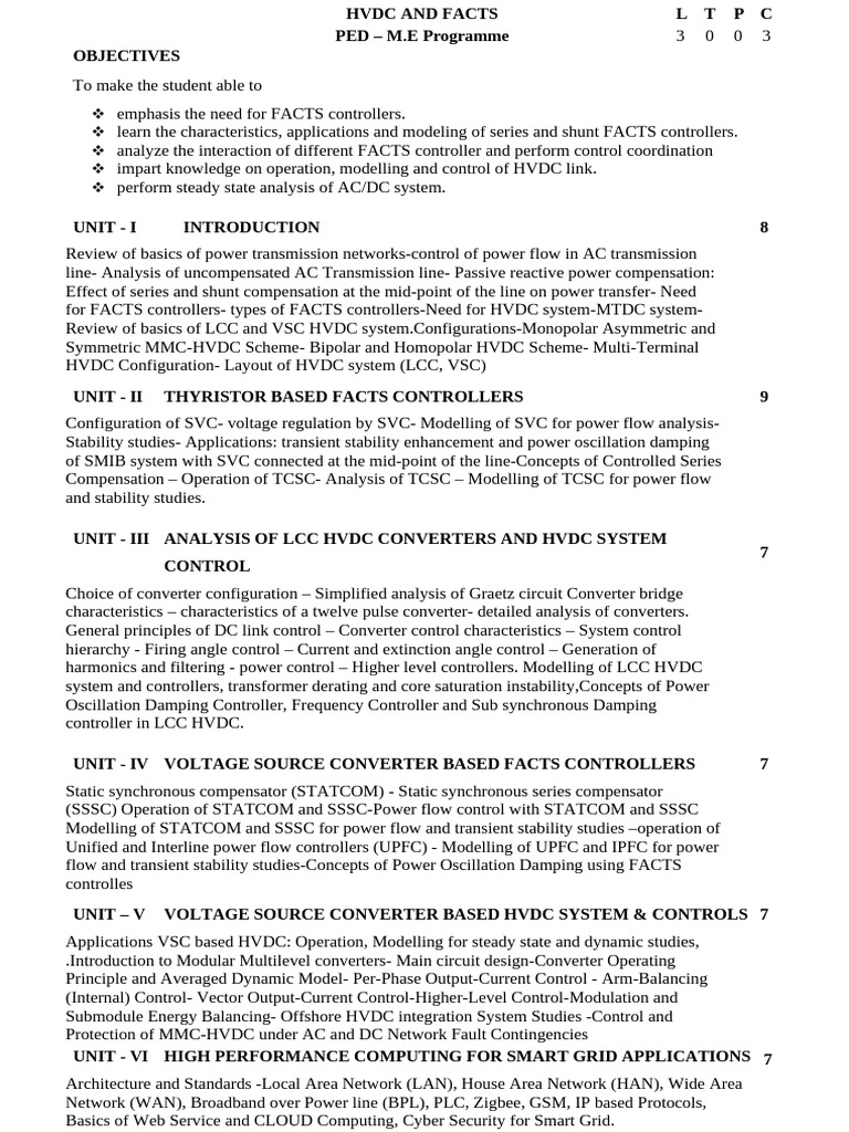 HVDC and FACTS | PDF