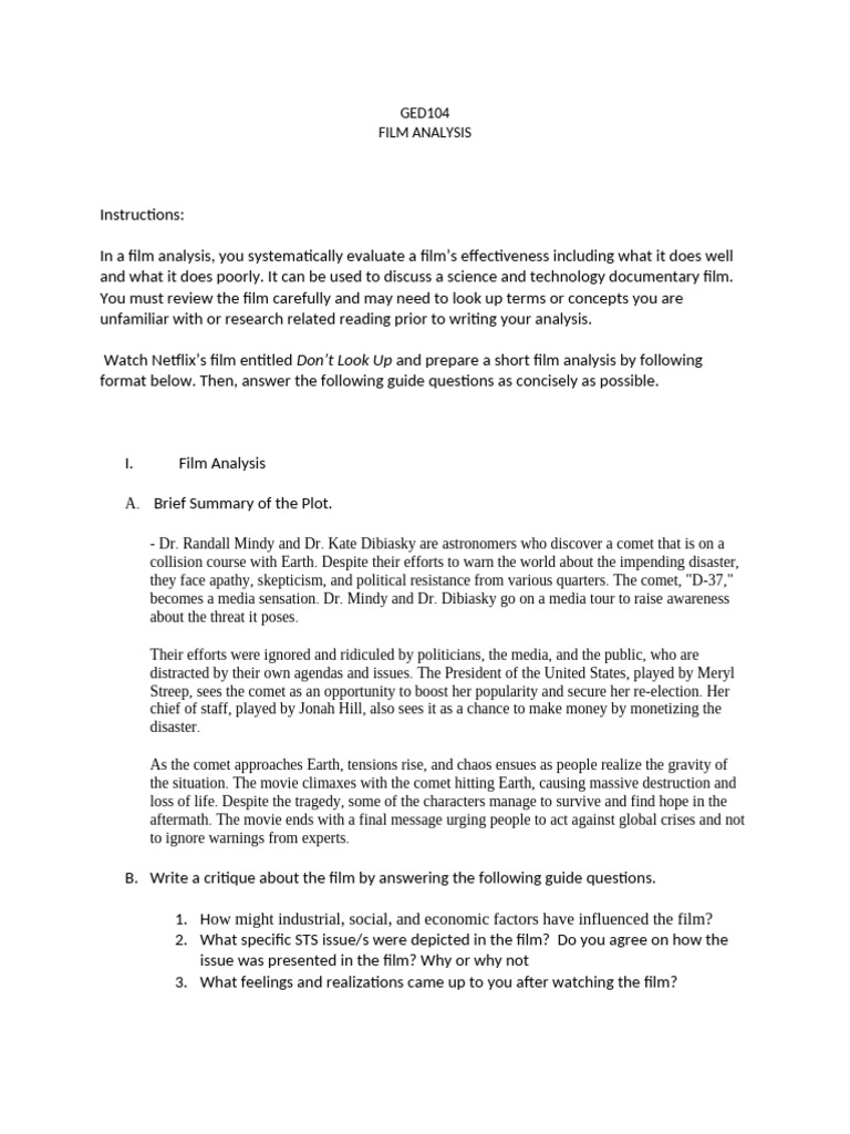 NAGUIT - Film Analysis | PDF